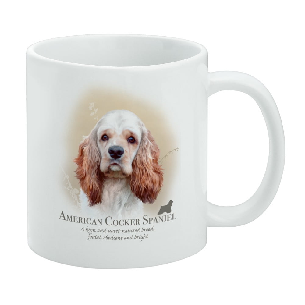 American Cocker Spaniel Dog Breed White Mug - Walmart.com