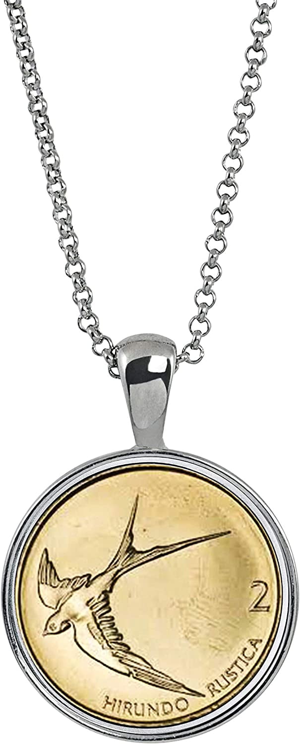 American Coin Treasures Barn Swallow Coin Necklace- Genuine Solvenia ...