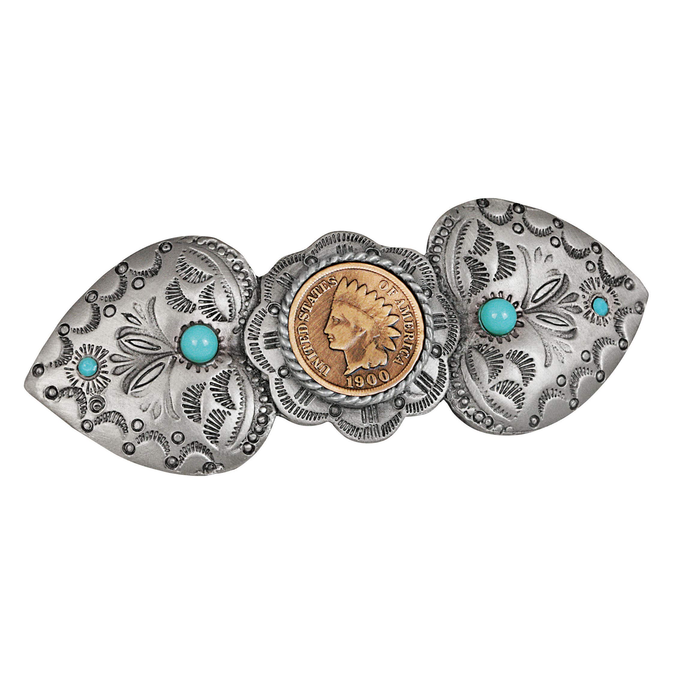 American Coin Treasures Indian Head Penny Coin Pewter Western Hair ...