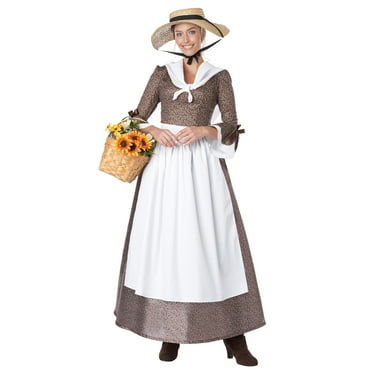 Pilgrim Woman Settler Adult Costume - Walmart.com