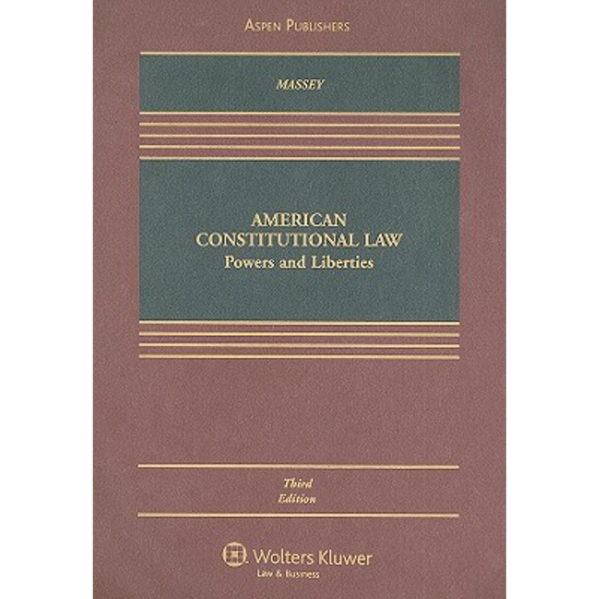 Pre-Owned American Constitutional Law: Powers and Liberties (Hardcover ...
