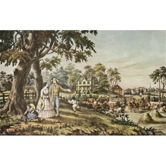 American Country Life-Summer Evening Currier & Ives 1834-1907 American ...