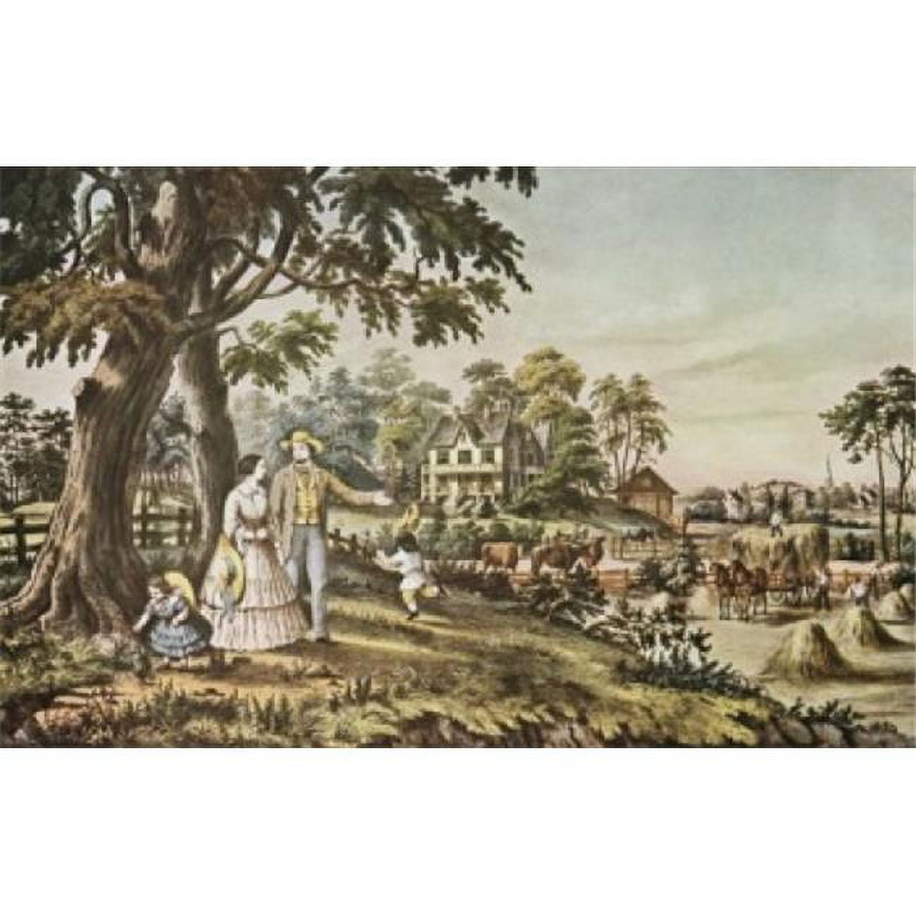 American Country Life-Summer Evening Currier & Ives 1834-1907 American ...