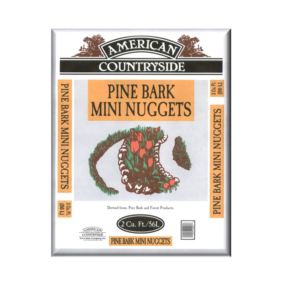 American Countryside Brown Pine Bark Mini Nuggets - 2 Cu. ft. - Walmart.com