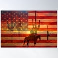 American Cowboy Poster Wall Art, Modern Wall Decor For Living Room ...