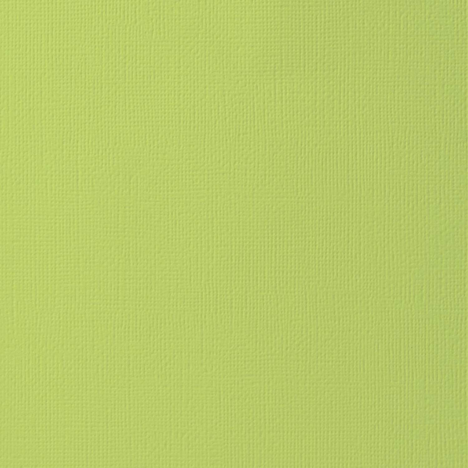 American Crafts 80lb Textured Cardstock 12"X12"-Key Lime - Walmart.com