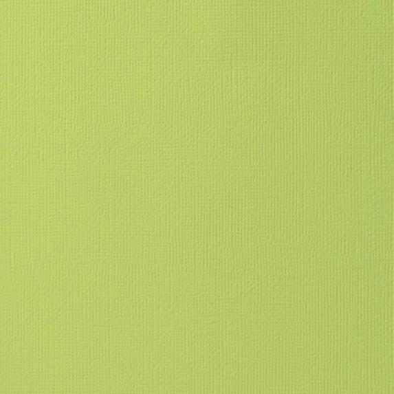 American Crafts 80lb Textured Cardstock 12"X12"-Key Lime - Walmart.com