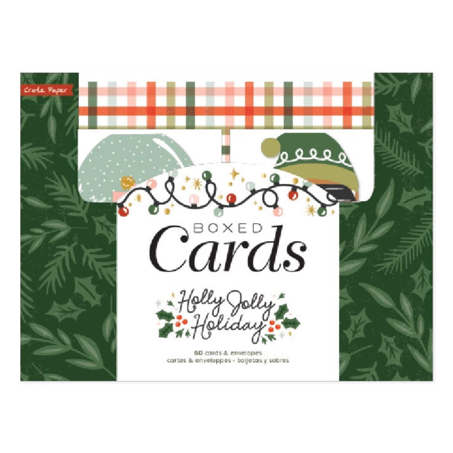American Crafts A2 Cards W/Envelopes (4.375"X5.75") 40/Box-Crate Paper ...