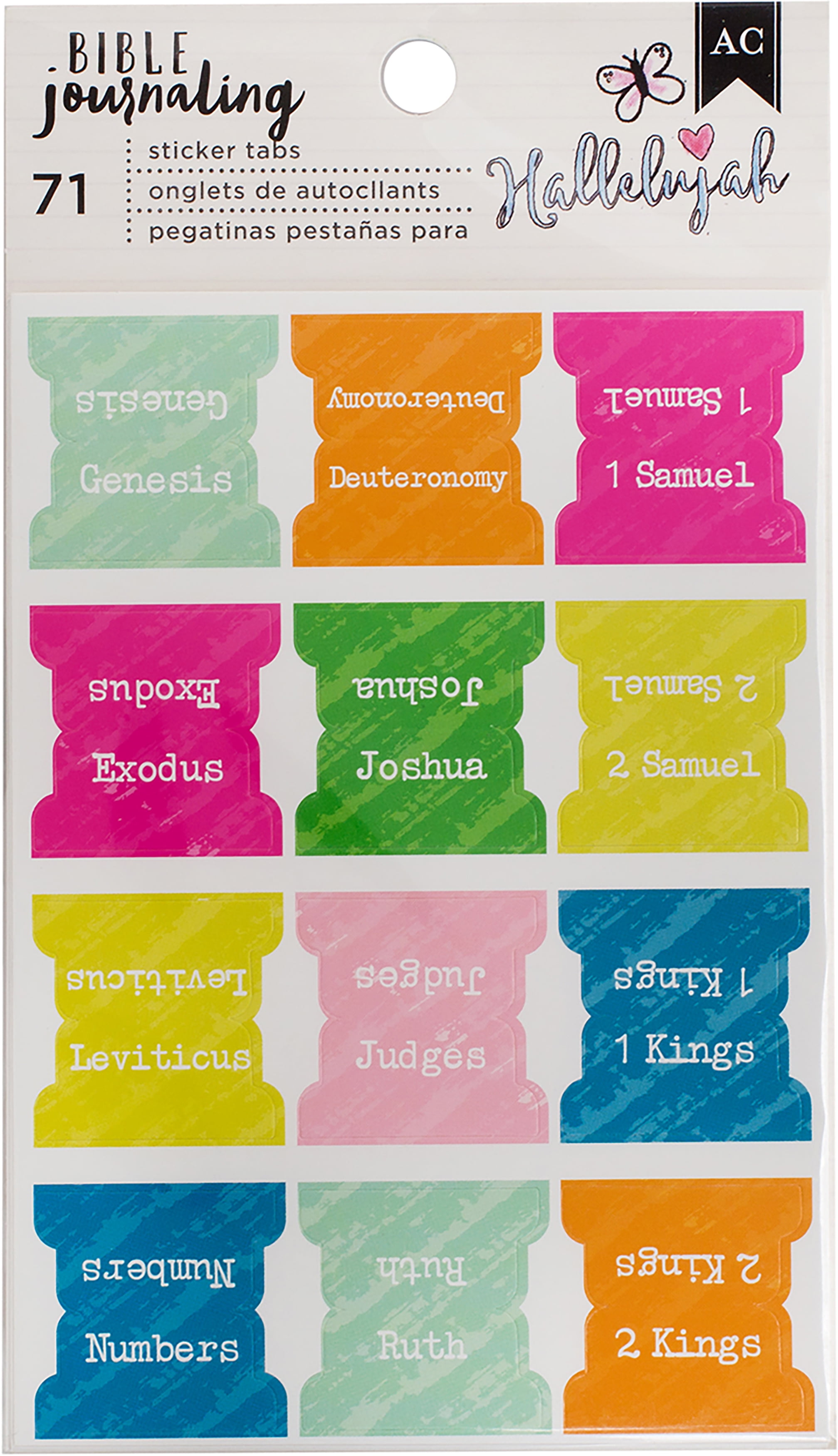 American Crafts Bible Journaling Sticker Tabs-Chapters - Walmart.com