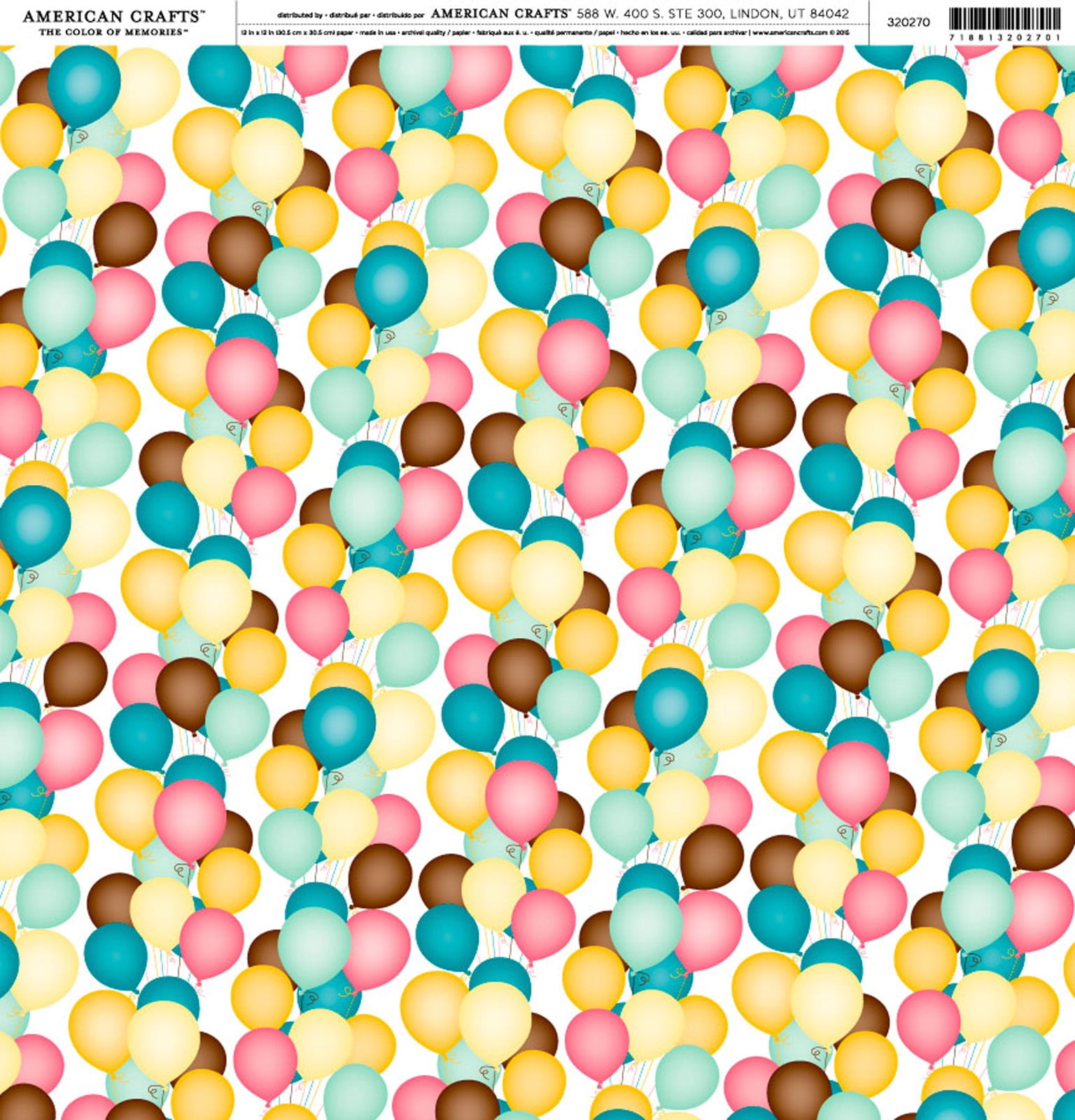 American Crafts Brands Holidays & Events Cardstock 12"X12"-Confetti ...