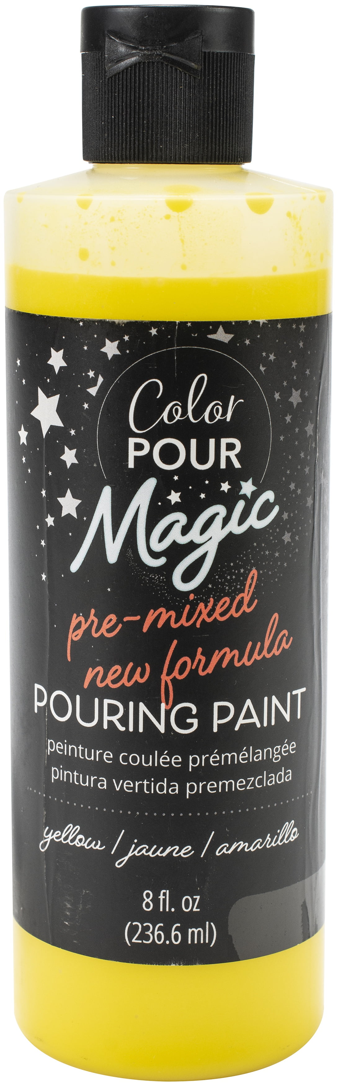 American Crafts Color Pour Magic Pre-Mixed Paint 8oz-Citrine - Walmart.com