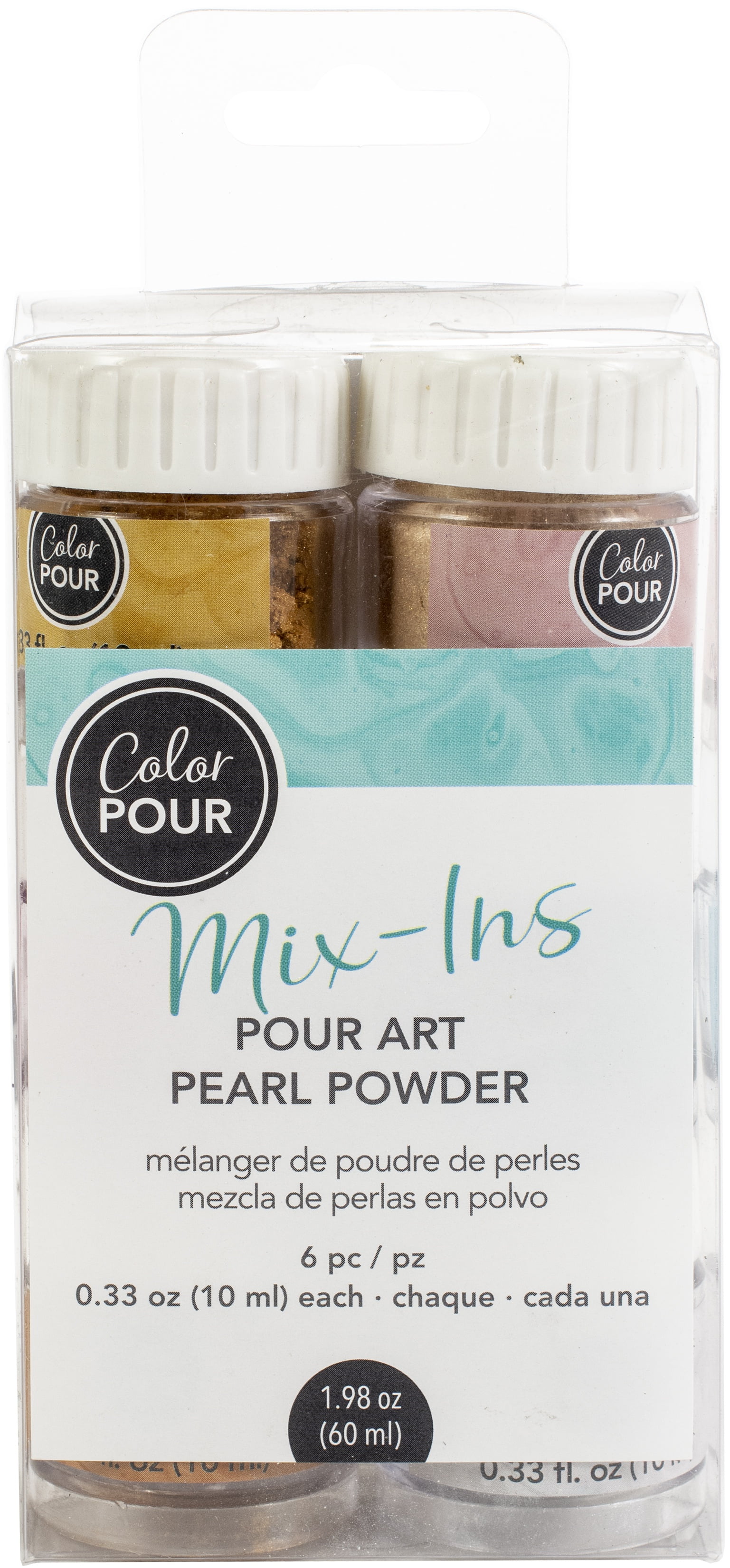 American Crafts Color Pour Pearl Powder Mix-In Kit 6/Pkg- - Walmart.com