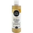 American Crafts Color Pour Pre-Mixed Metallic Paint 8oz-Gold - Walmart.com