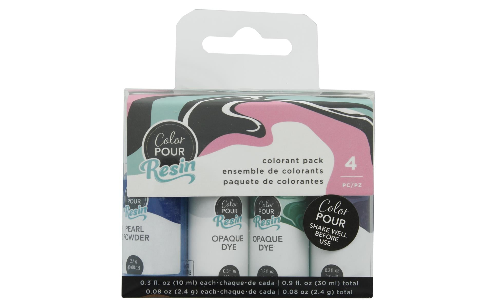 American Crafts Color Pour Resin Colorant Pack 4/Pkg- - Walmart.com