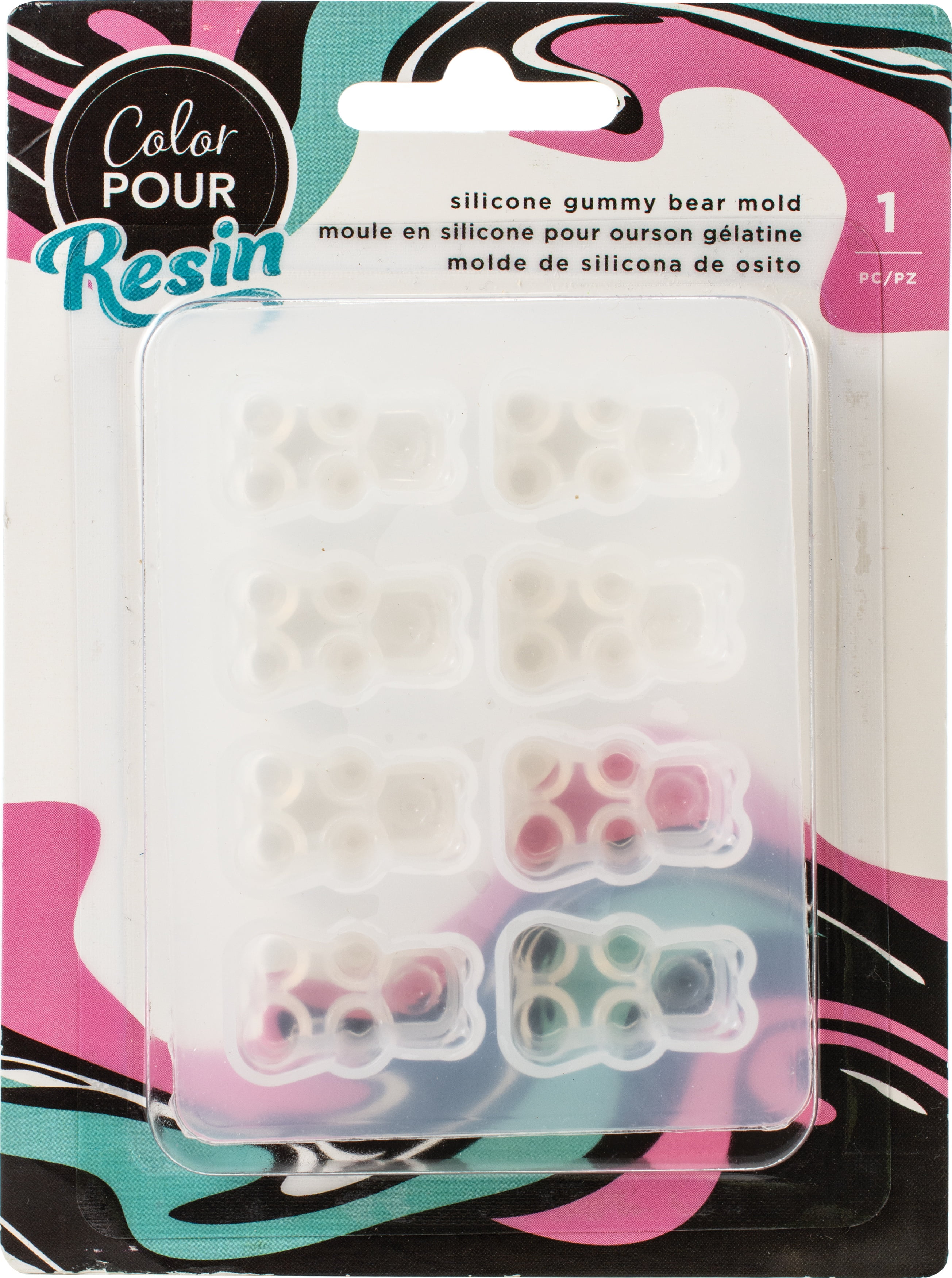 American Crafts Color Pour Resin Mold-Gummy Bear - Walmart.com