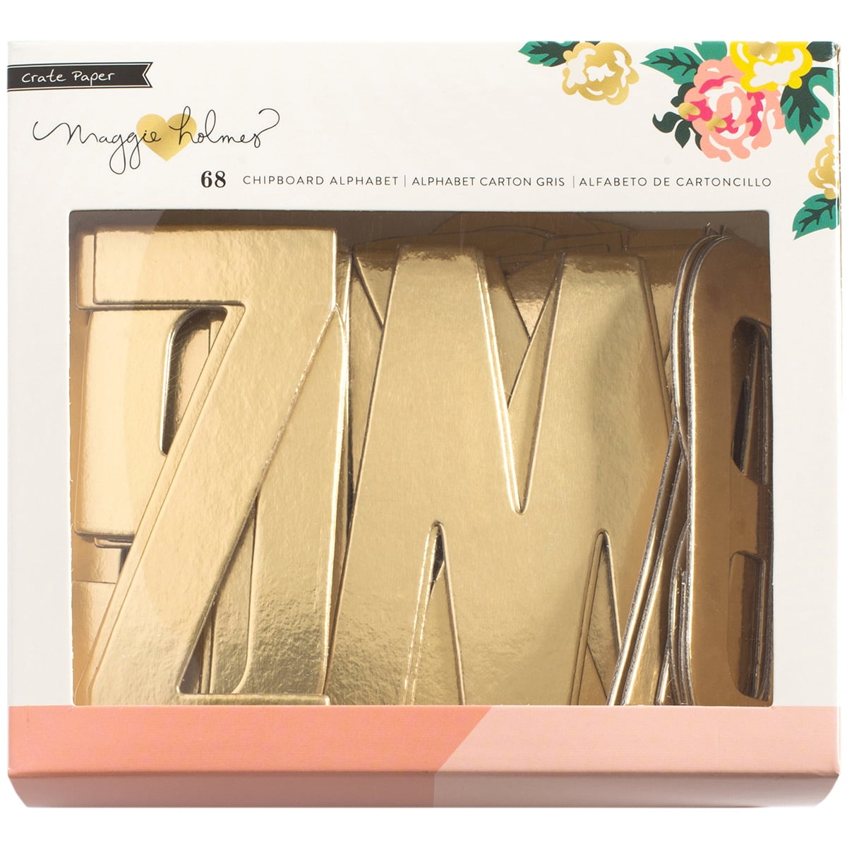 American Crafts Crate Paper She Collection Chipboard Letter With Foil ...