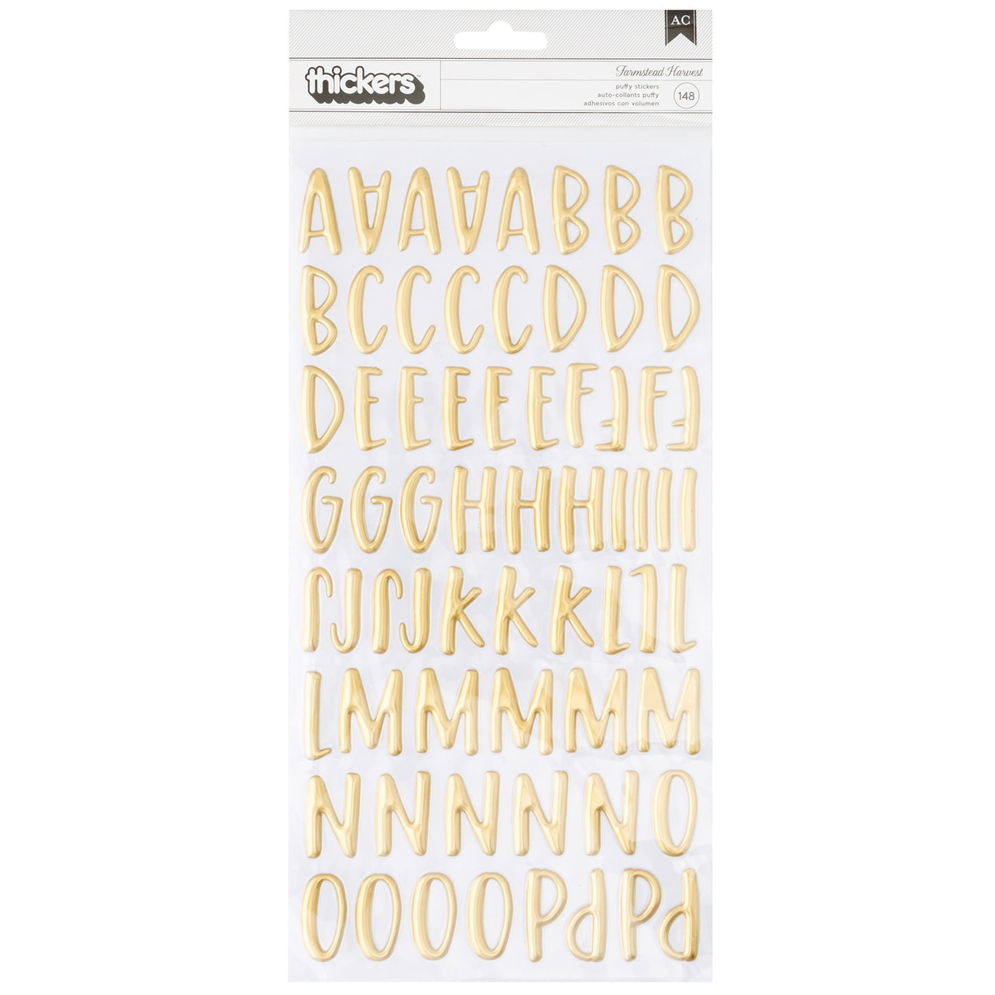 American Crafts Farmstead Harvest Thickers Stickers 148/Pkg-Alpha ...