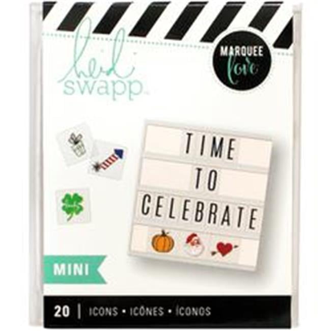 heidi swapp 315040 accessory lightbox-mini icons-holiday (20 piece ...