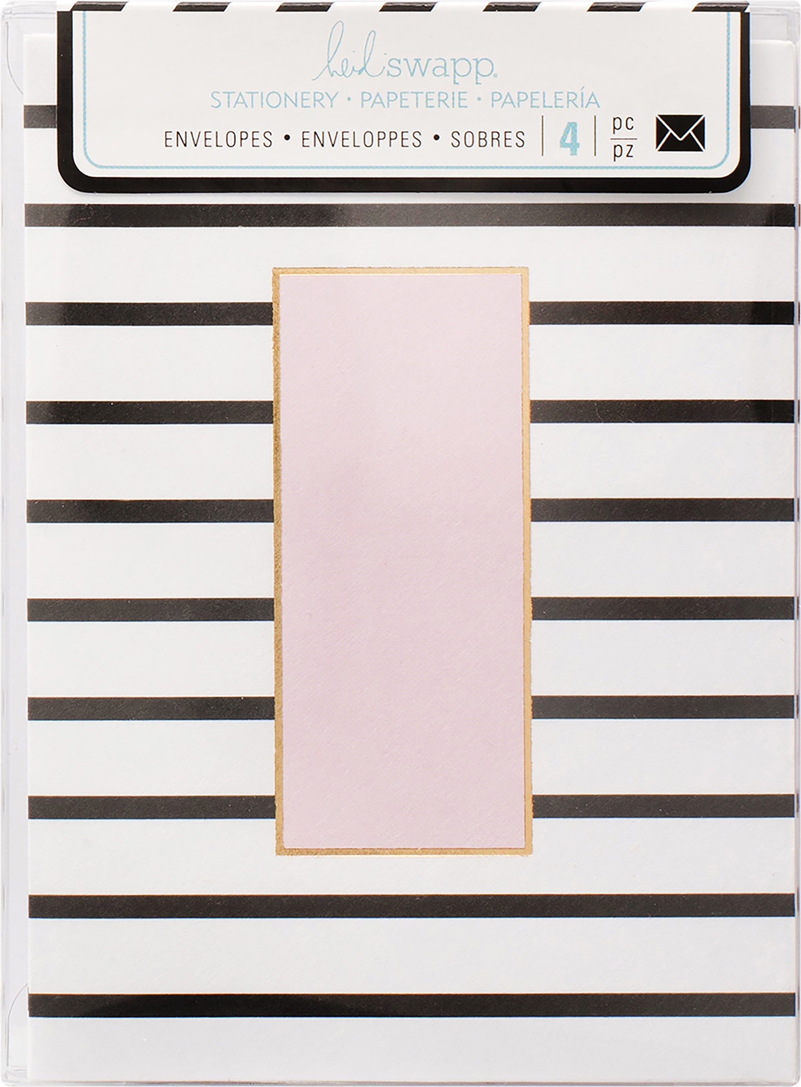 American Crafts HS315184 Stripe -Envelopes, 3 x 4 in. - Pack of 4 ...