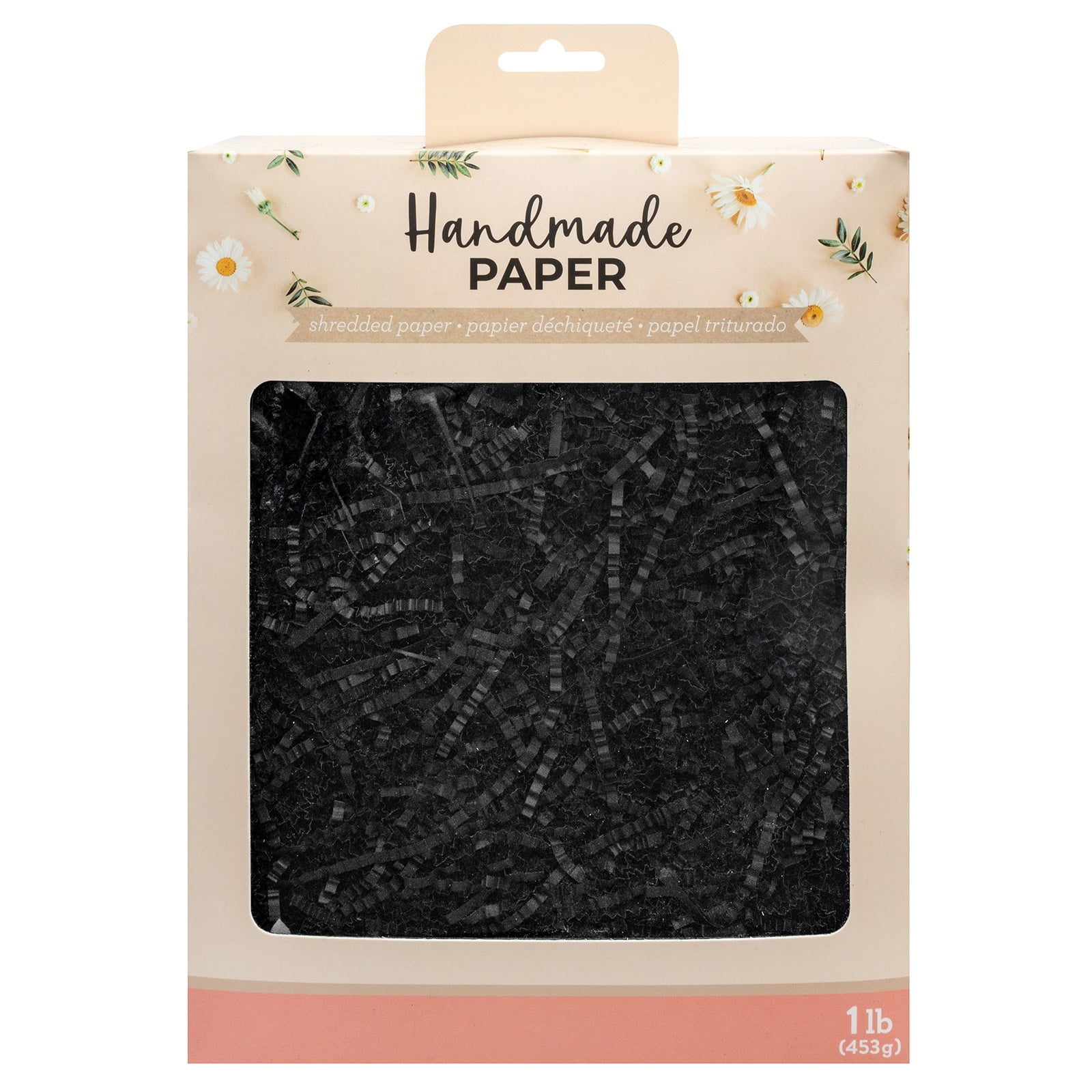 American Crafts Handmade Paper Shredded Paper 1lb-Black - Walmart.com
