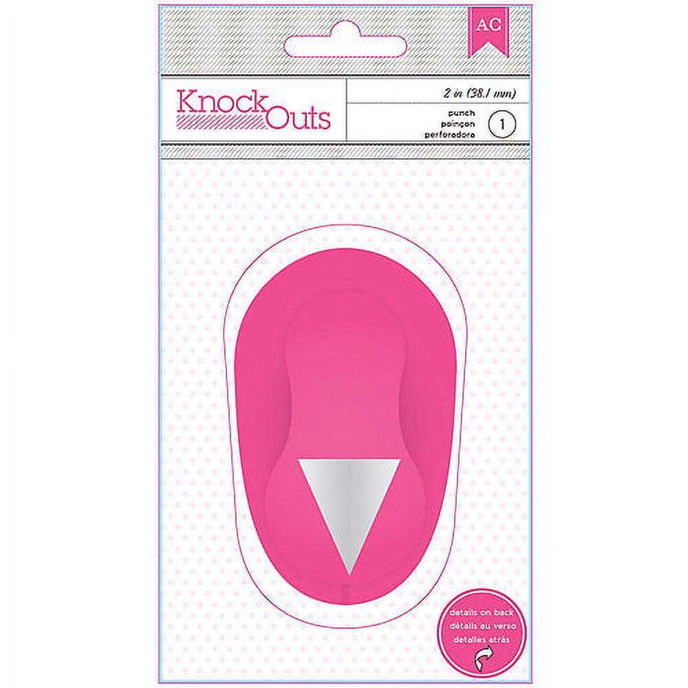 American Crafts KOP63123 Knock Outs Punch 2 inch -Triangle Banner ...