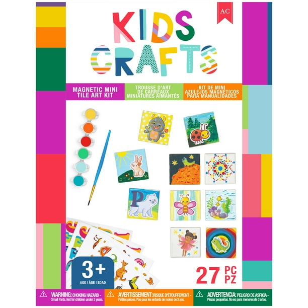 American Crafts Kids Magnetic Mini Tile Art Kit - Walmart Business Supplies