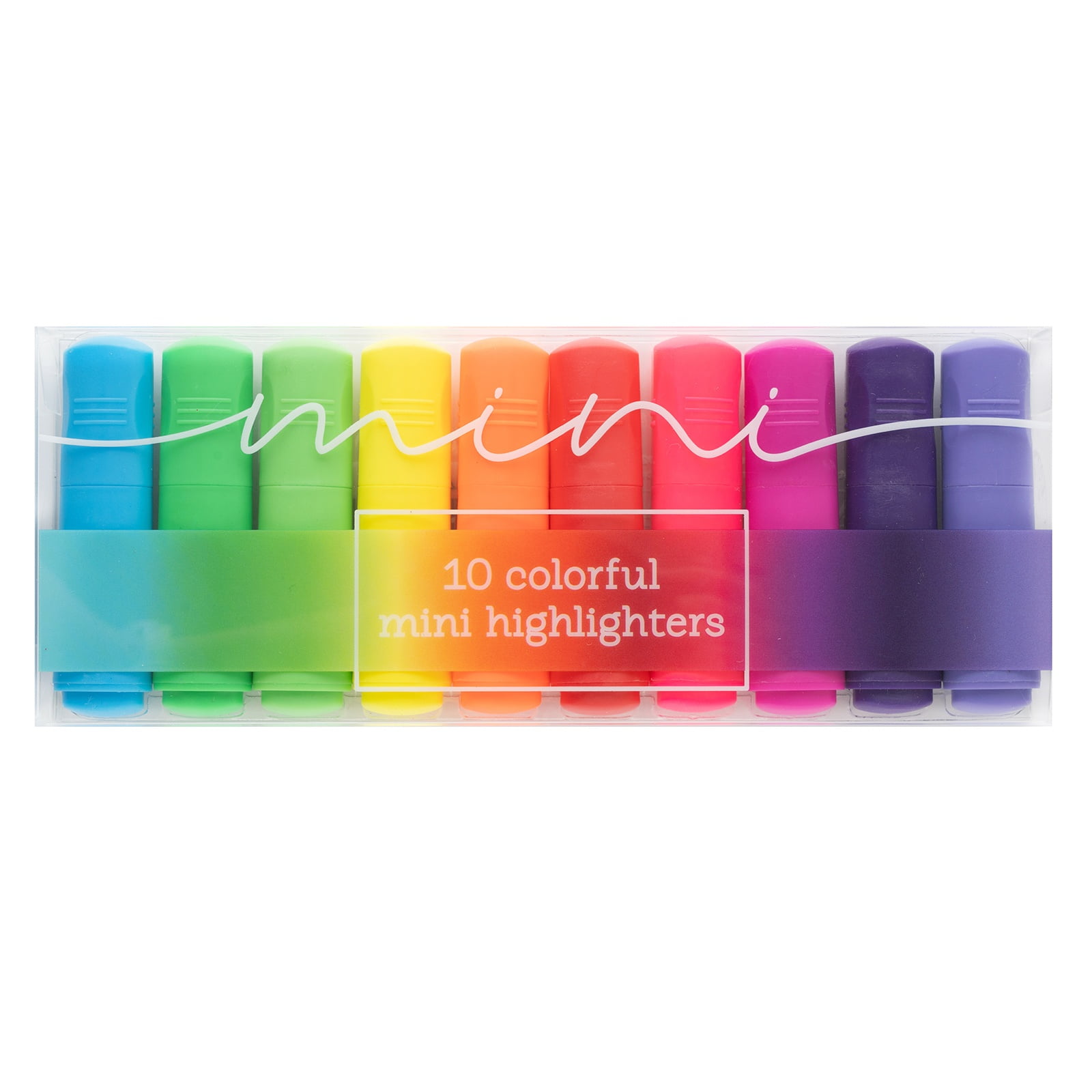 American Crafts Mini Highlighters 10/Pkg-Assorted - Walmart.com