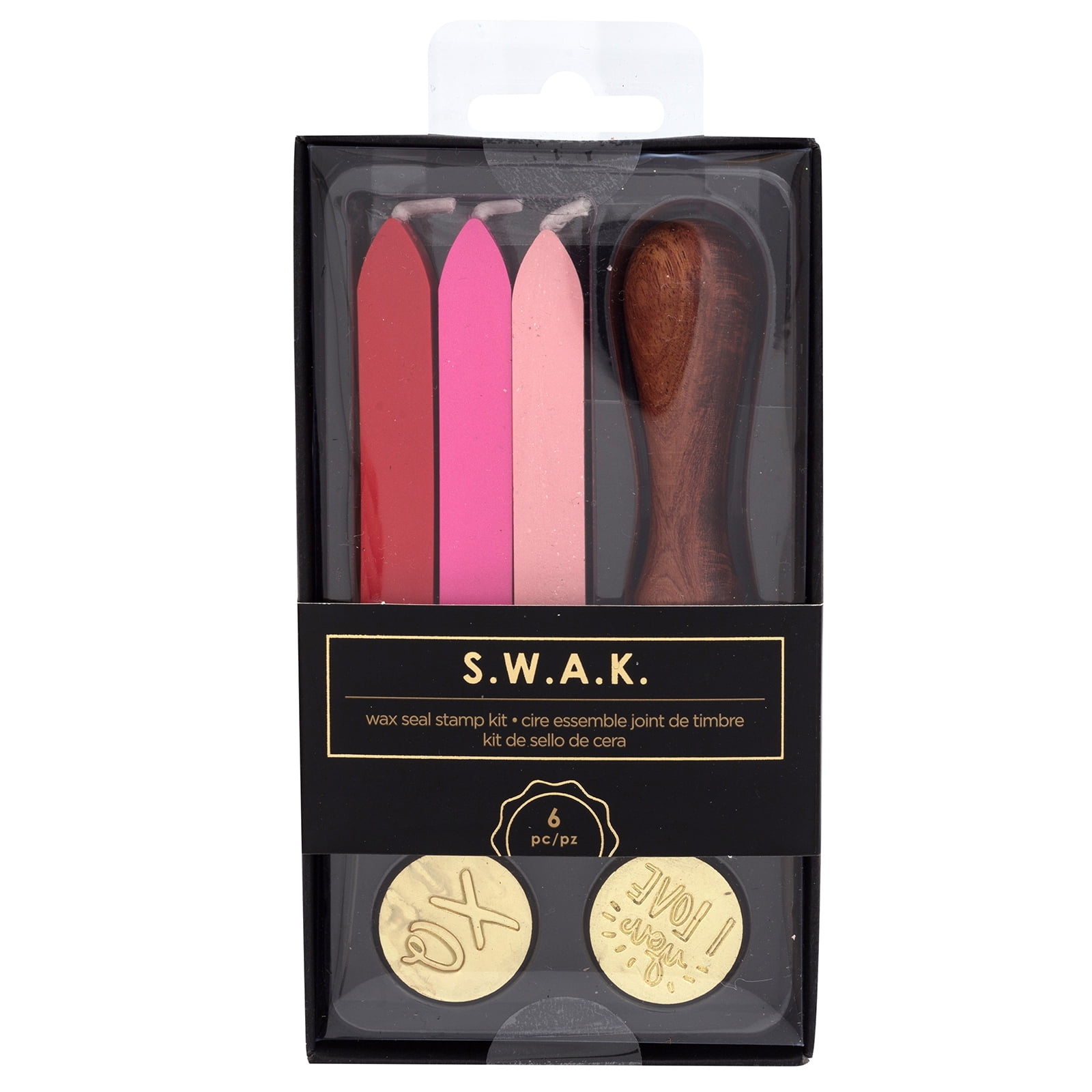 American Crafts Multicolor I Love, XO Wax Kit Stamps - Walmart.com