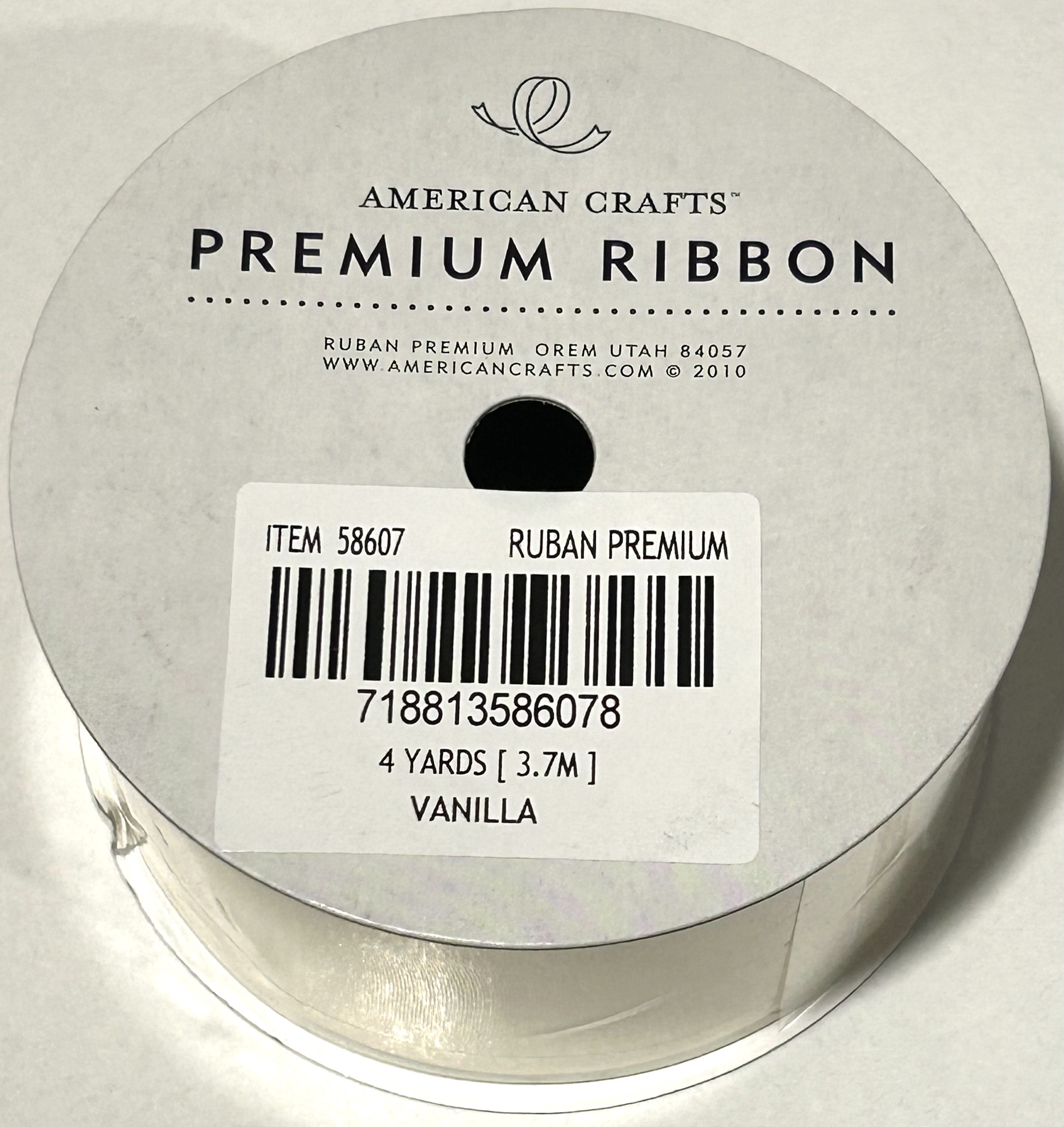 American Crafts Premium Ribbon Vanilla - Walmart.com