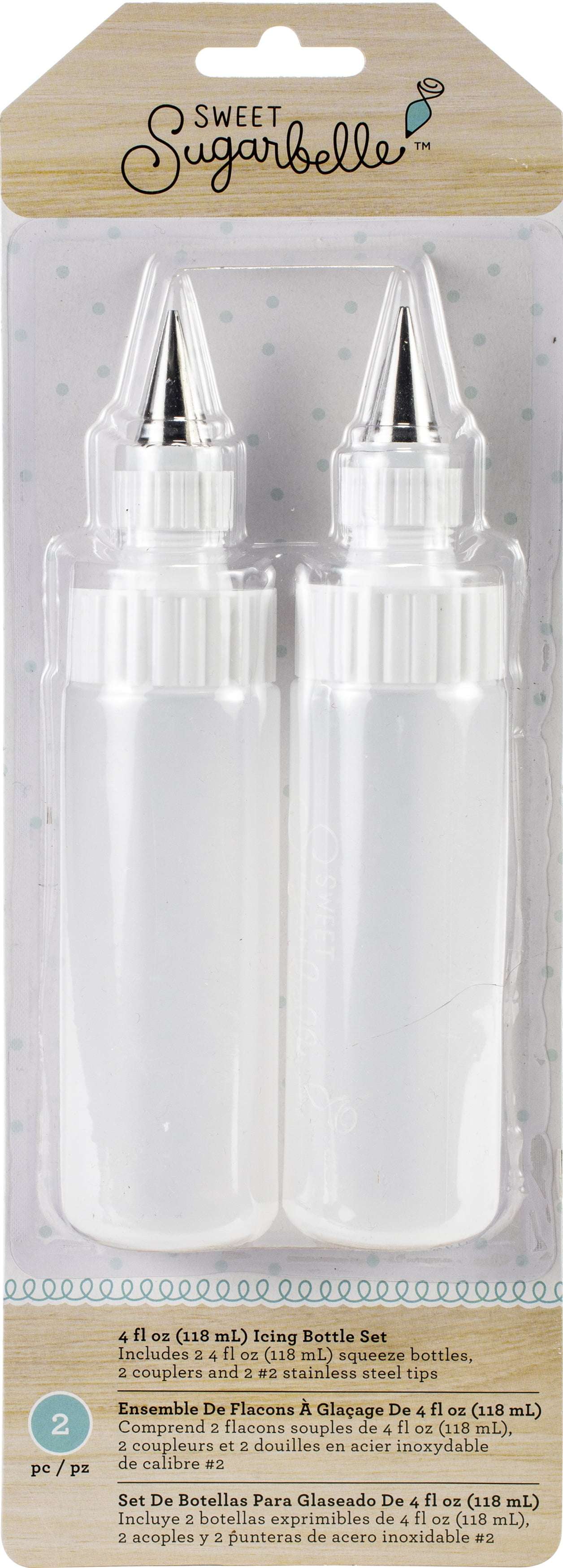 American Crafts SB374071 4 oz Sweet Sugarbelle Icing Bottle, 2 per Pack ...
