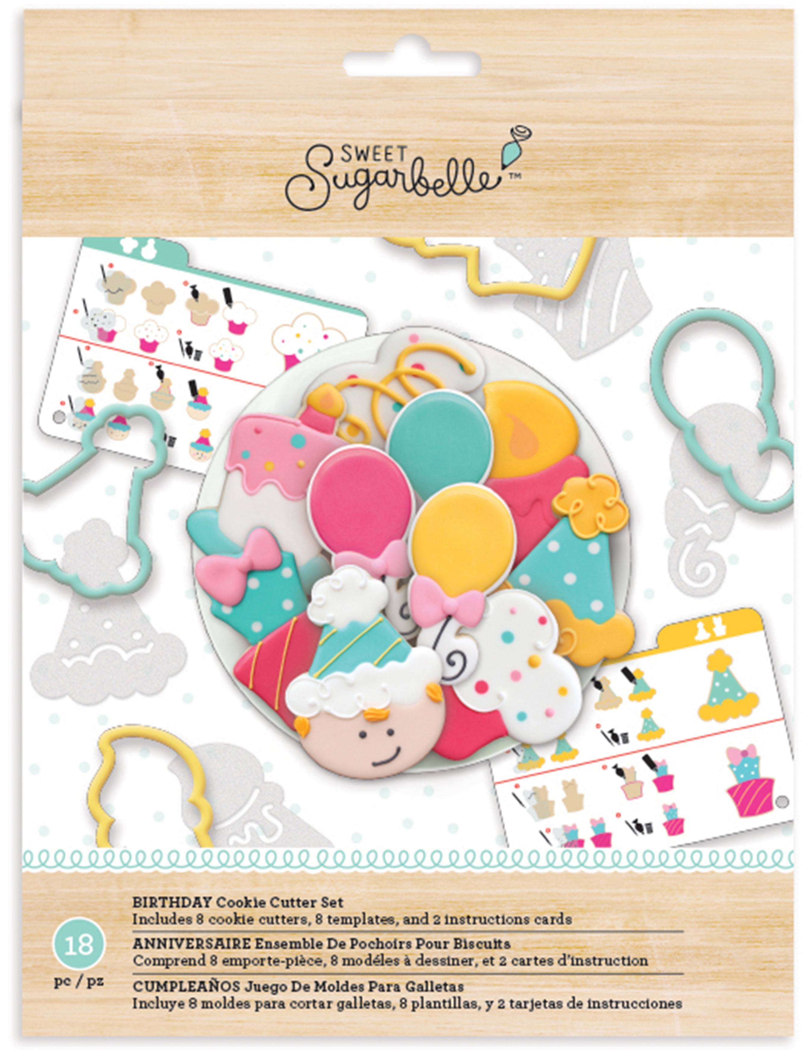 Sweet Sugarbelle Cookie Cutter Set 18/Pkg-Birthday - Walmart.com