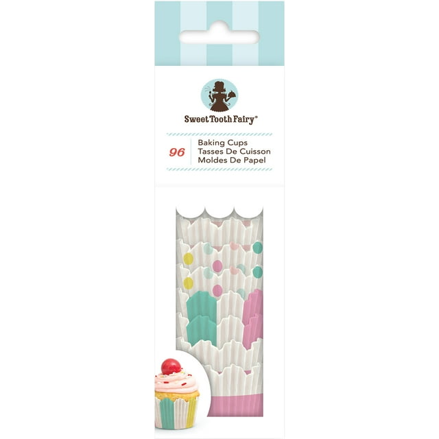 American Crafts Sweet Tooth Fairy Mini Baking Cups-Pastel 96/Pkg ...