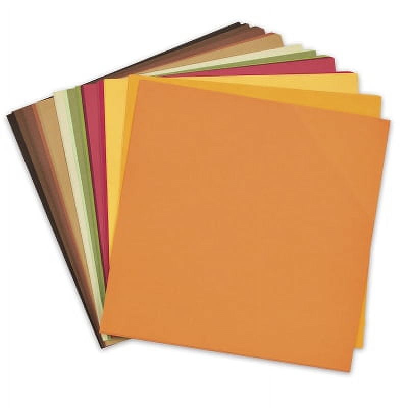 American Crafts Textured Cardstock Pack 12"X12" 60/Pkg-Autumn Seasonal ...