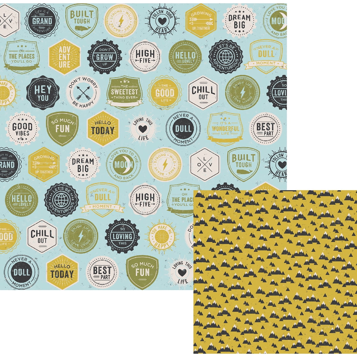 American Crafts We R Memory Keepers High Five Collection 12 X 12 Double ...