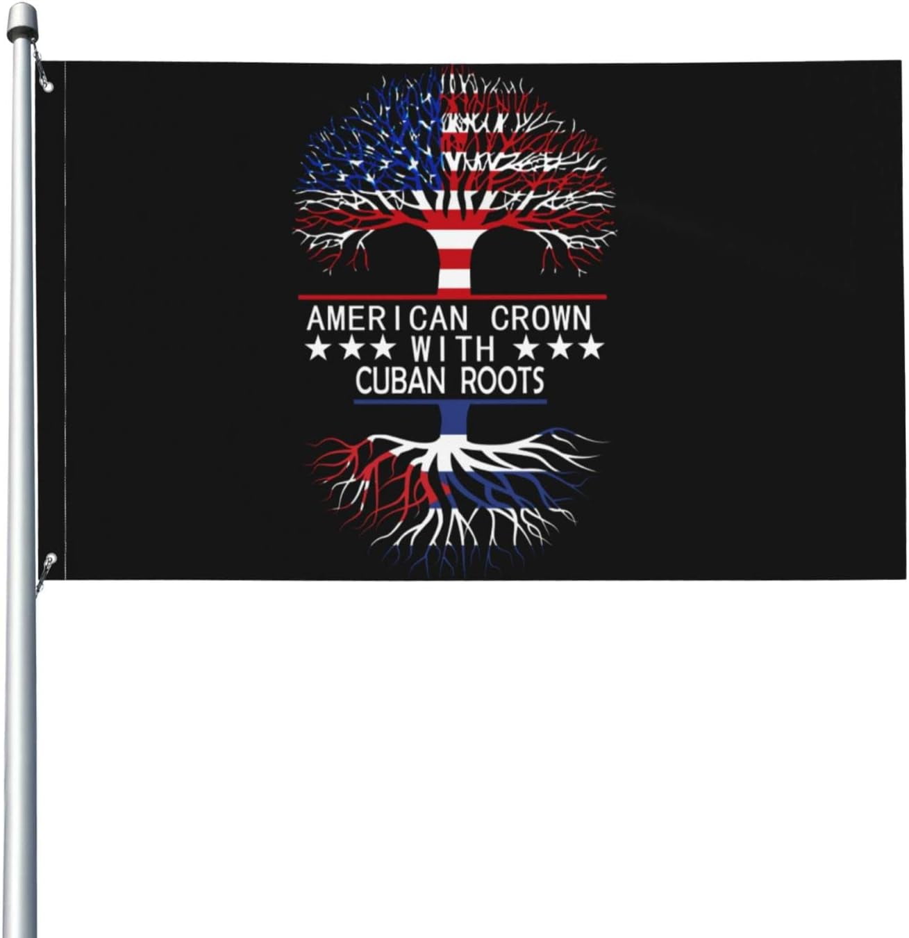 American Crown With Cuban Roots Flag Banner Flags Garden Flag Home ...