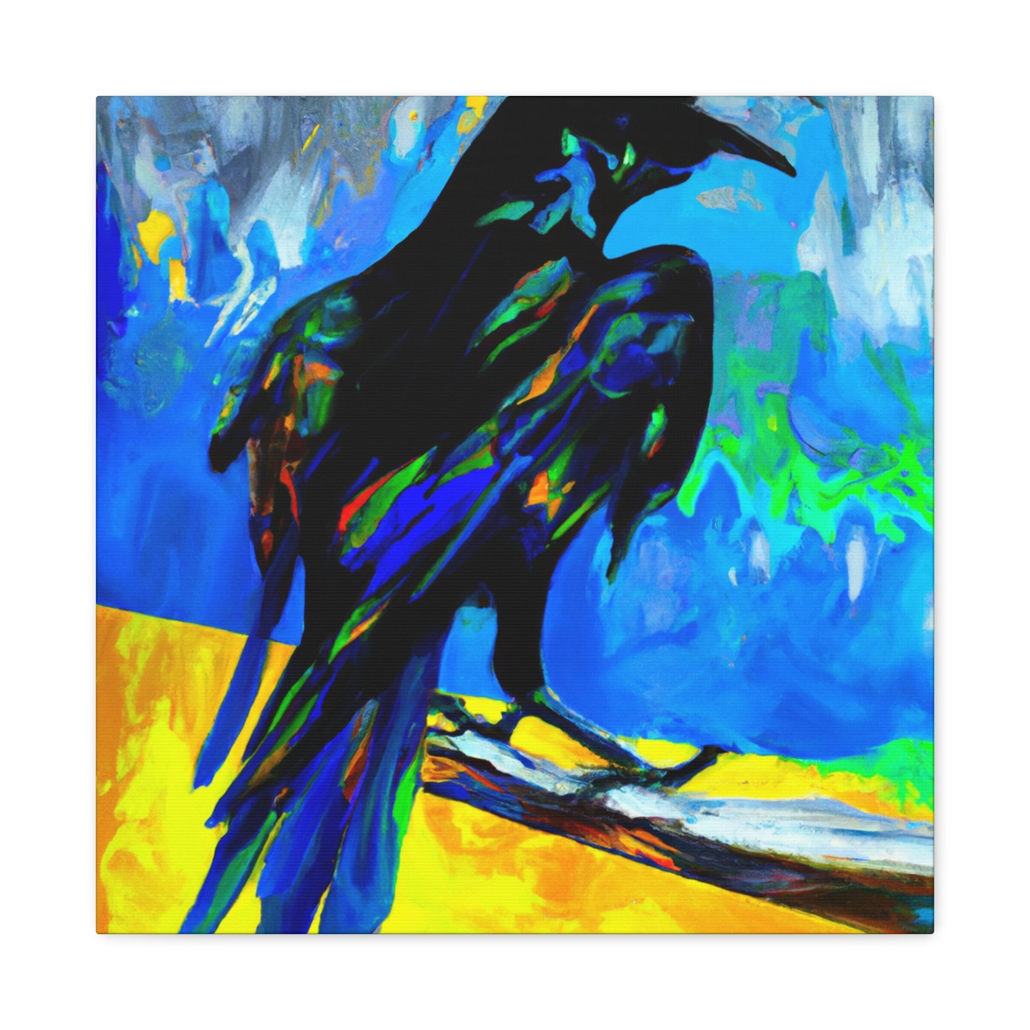 American Crows Take Flight - Canvas - Walmart.com