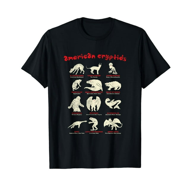 American Cryptids - Cryptozoology T-Shirt - Walmart.com