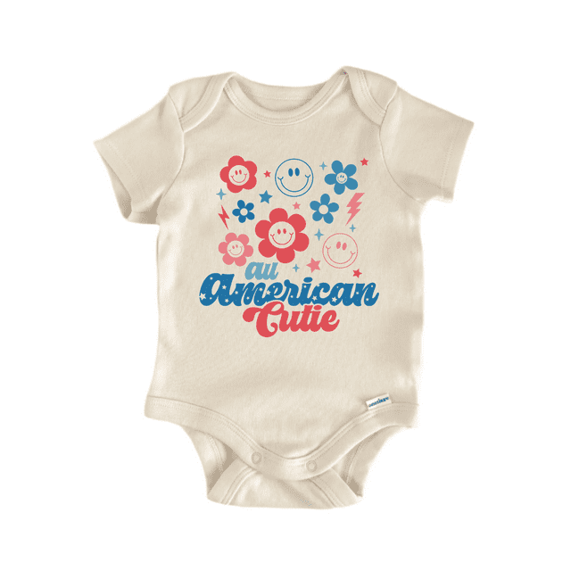 American Cutie July 4th - Baby Boy Girl Clothes Infant Bodysuit Funny Cute Newborn - Walmart.com