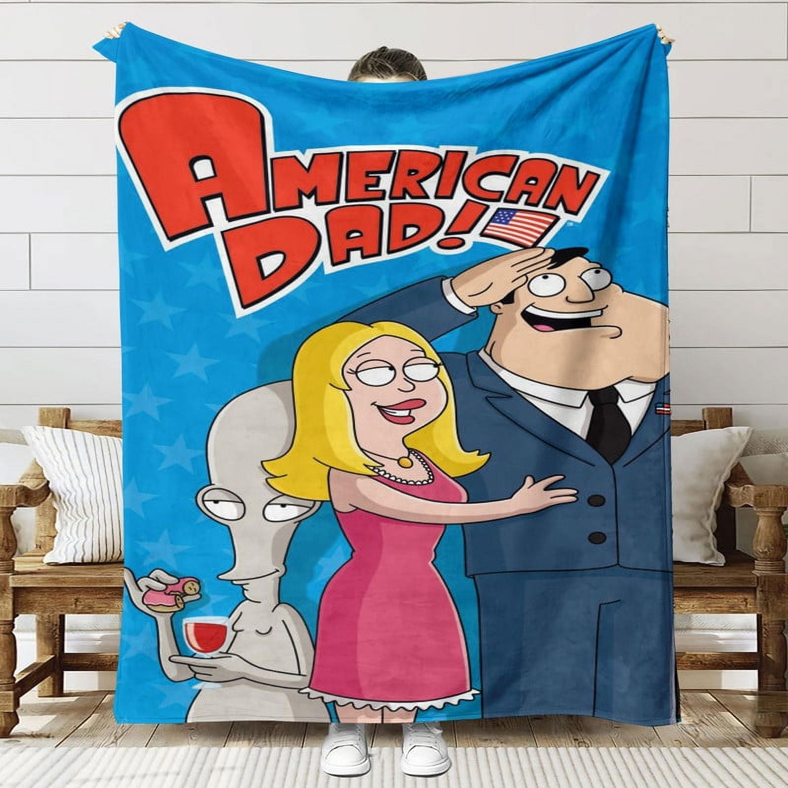 American DAD Throw Blanket Gifts for Fans Lover Girls Boys Women Present Hoodie Him Bed 50"x60 ...