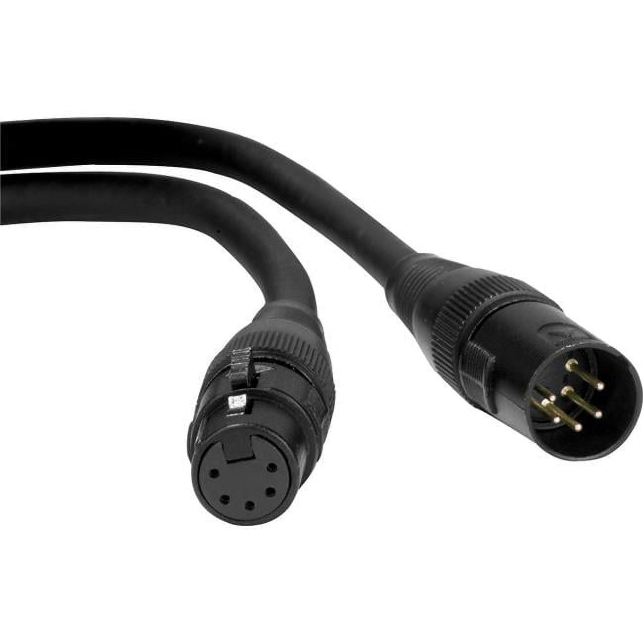 American DJ 25 ft. 5-Pin DMX Cable - Black - 25 feet - Walmart.com