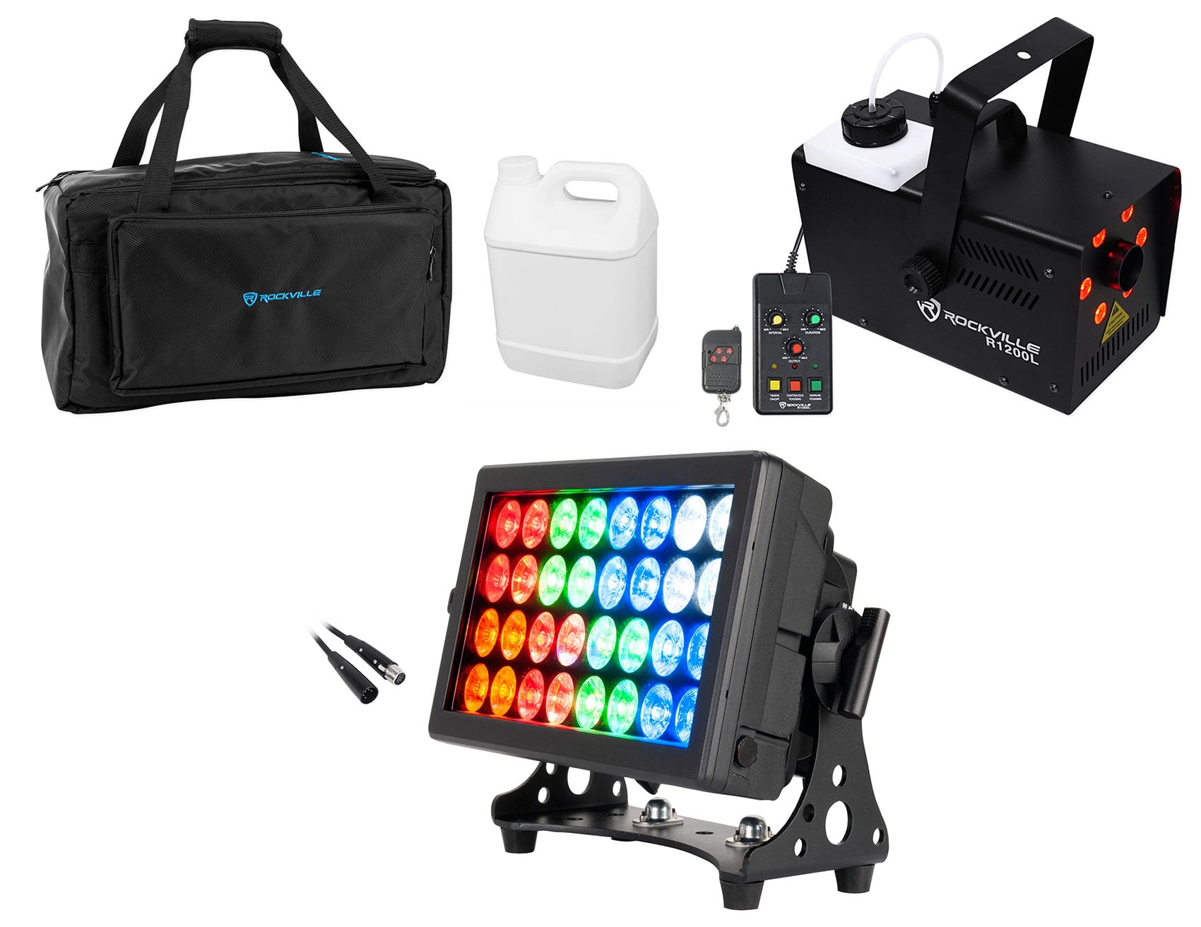 American DJ 32 HEX PANEL IP DMX Outdoor Wash/Blinder/Strobe Effect ...