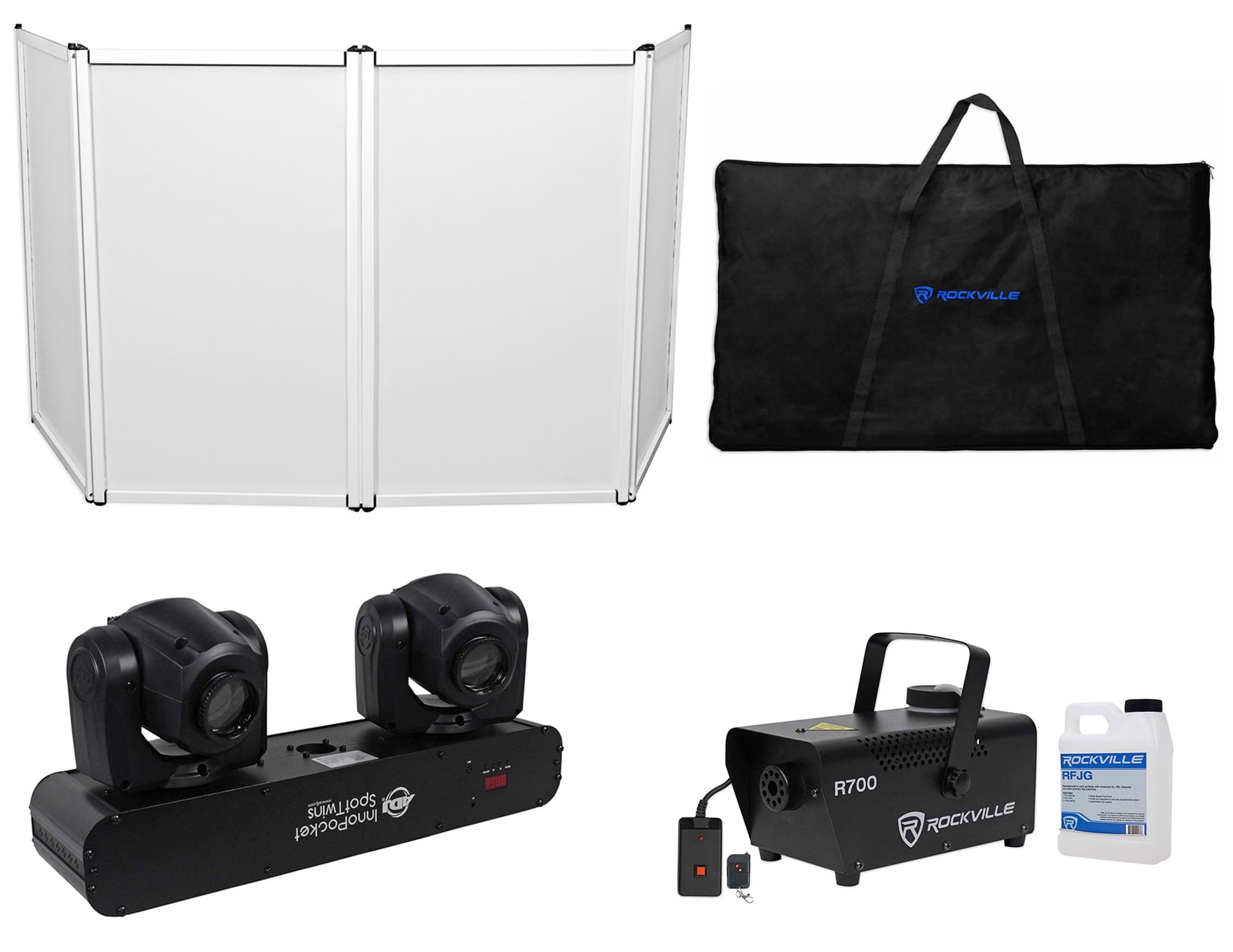 American DJ ADJ Inno Pocket Spot Twins Dual LED Moving Head Lights ...