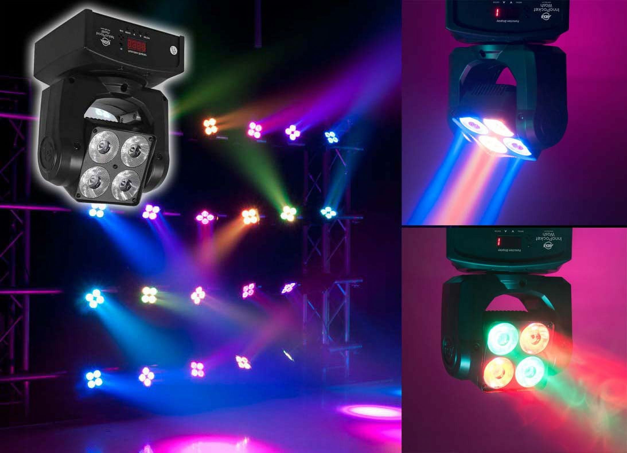 American DJ ADJ Inno Pocket Wash LED Compact Moving Head/Yoke RGBW ...