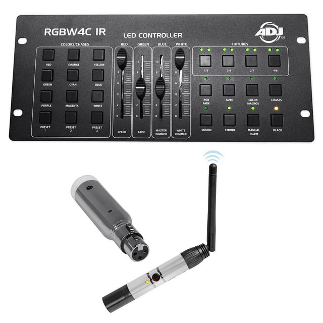 American DJ ADJ RGBW4C IR 32-Ch. Wireless DMX Controller+Receiver ...