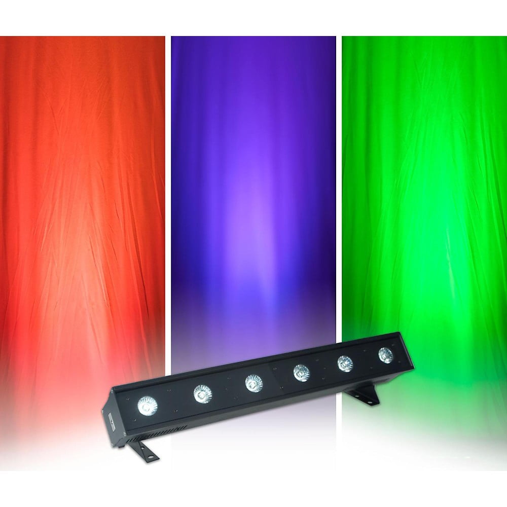 American DJ ADJ ULTRA HEX BAR 6 RF RGBWA+UV LED DMX Wash/Strobe Effect ...