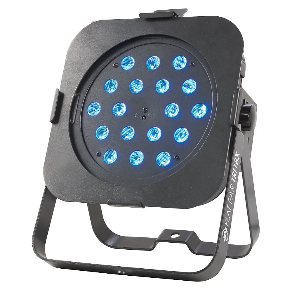 American DJ FLA837 FLAT PAR TRI18X Low Profile Slim Par Can 18 X 3Watts ...