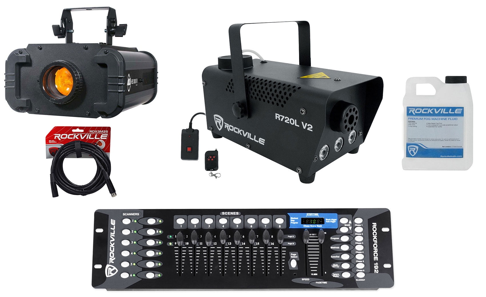 American DJ H2O DMX PRO IR LED Multi-Color Water Effect Light+DMX ...