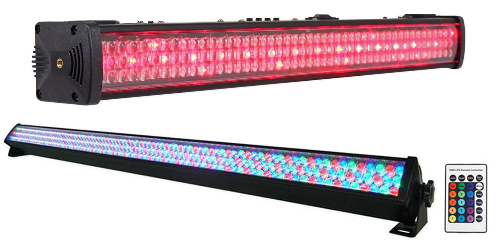 American DJ MEGA GO BAR 50 RGBA Rechargeable DMX Wash Light+ROCKSTRIP ...