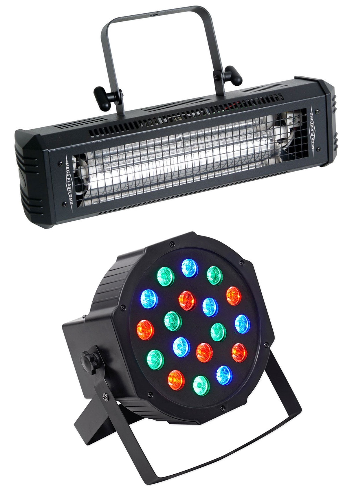 American DJ Mega Flash DMX 800w Compact DMX Strobe Light+Sound Sensor ...