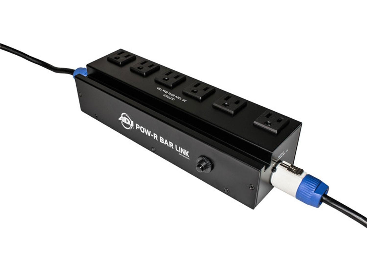 American DJ POW-R BAR LINK Professional Power Strip Surge Protector ...